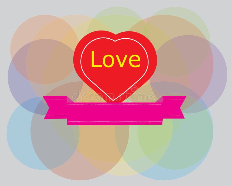 Abstract Love Symbol Design Stock Illustration - Illustration of food ...