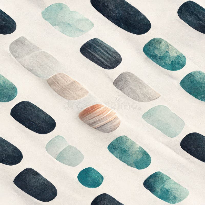 Abstract Low-contrast Pattern of Colored Sea Pebbles, Seamless Pattern ...