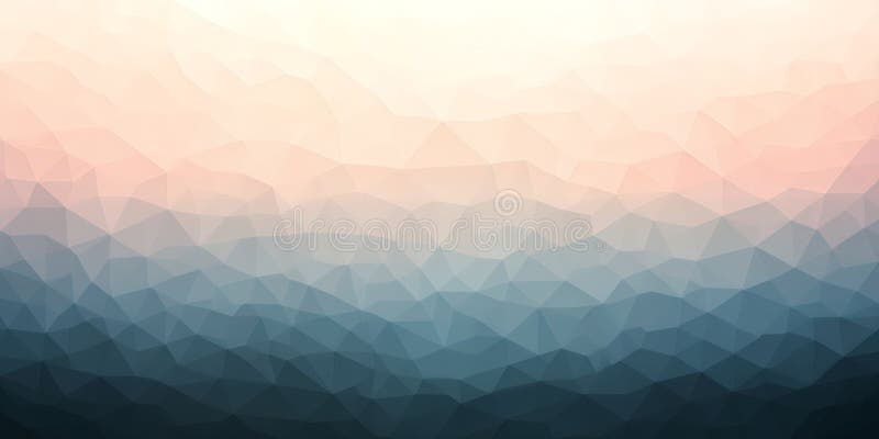 Abstract Low Poly Background Peach and Teal Gradient Geometric Pattern ...
