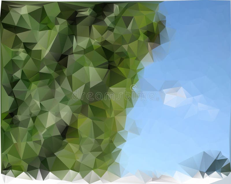 Abstract Low Poly Background of Triangles in Colors Stock Illustration ...