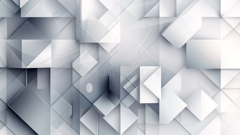 Abstract Low Poly Background of Triangles in White Colors, Generative ...