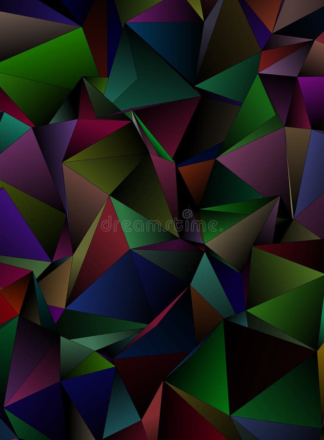 Triangulated Texture. Design. Polygonal Geometrical Pattern. Triangular ...