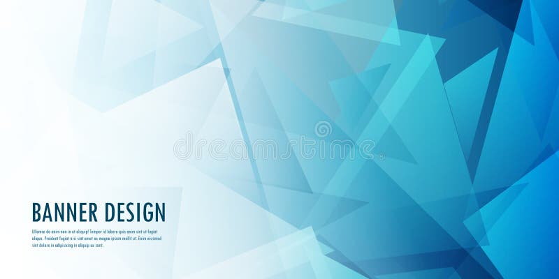 Abstract Low Poly Banner Design Stock Vector - Illustration of business ...