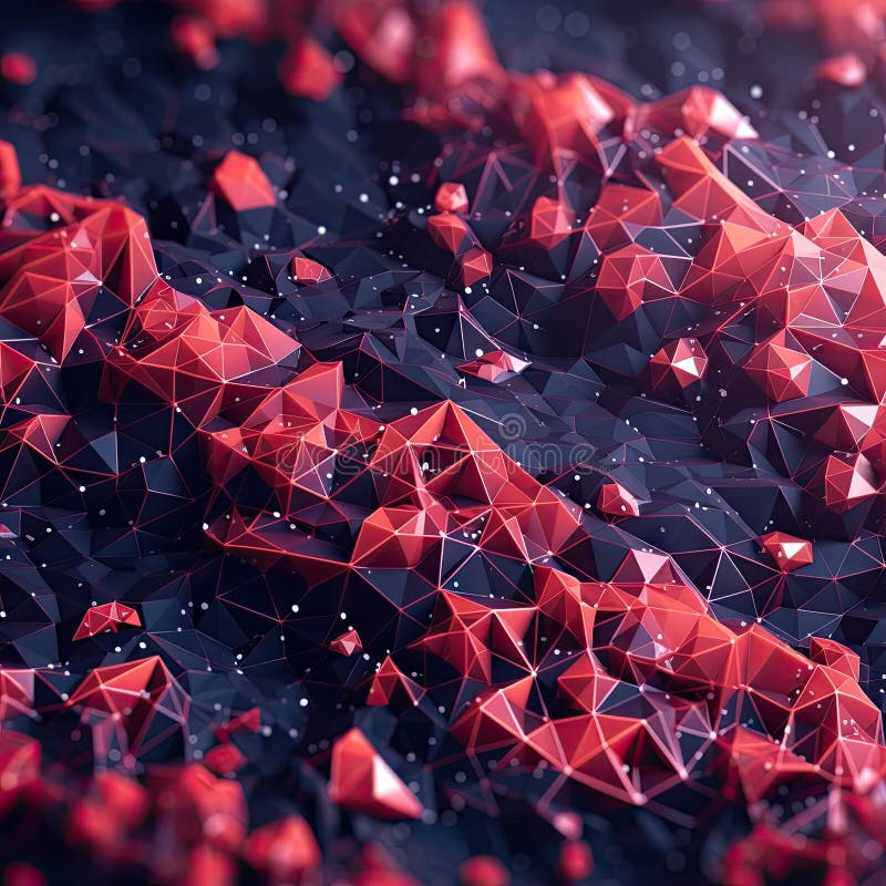 Abstract Low Poly Banner. Modern Futuristic Wallpaper Stock ...