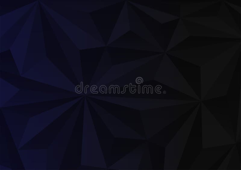 Abstract Low Poly Dark Background with Triangle Shapes Stock Vector ...