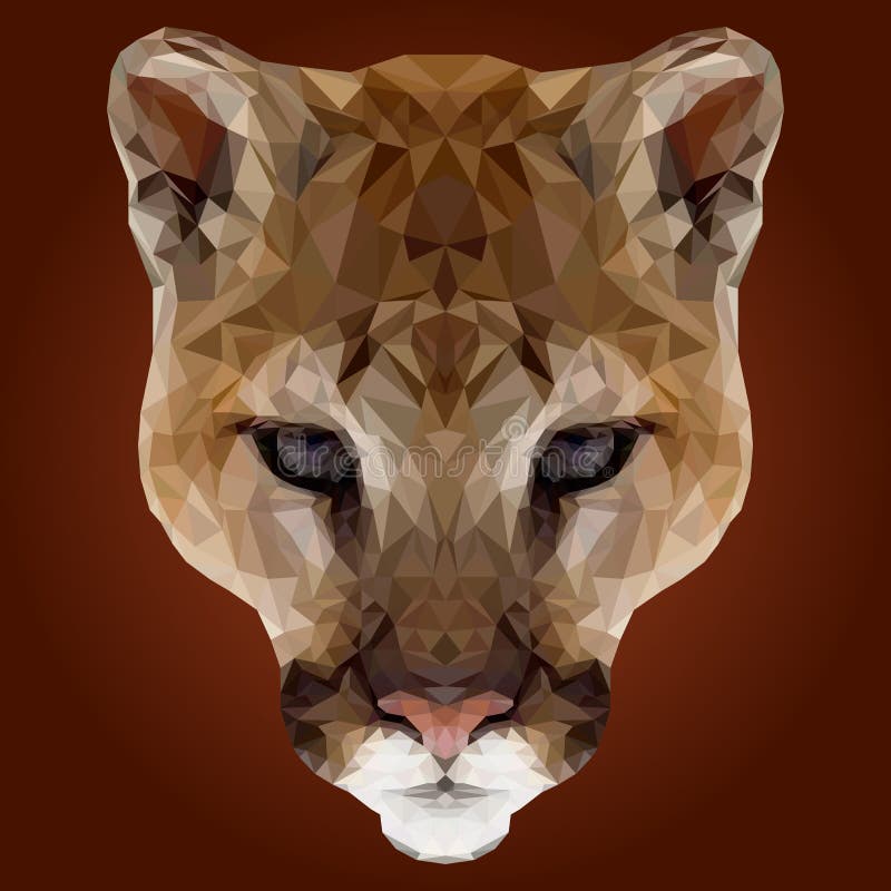 Abstract Low Poly Puma Design Stock Vector - Illustration of manipulate ...