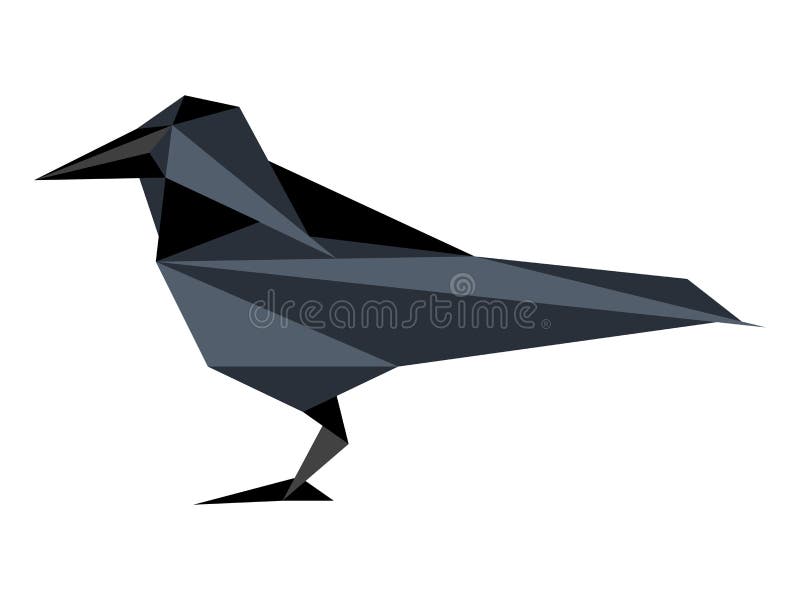 Raven Icon or Logo in Modern Line Style Stock Vector - Illustration of ...