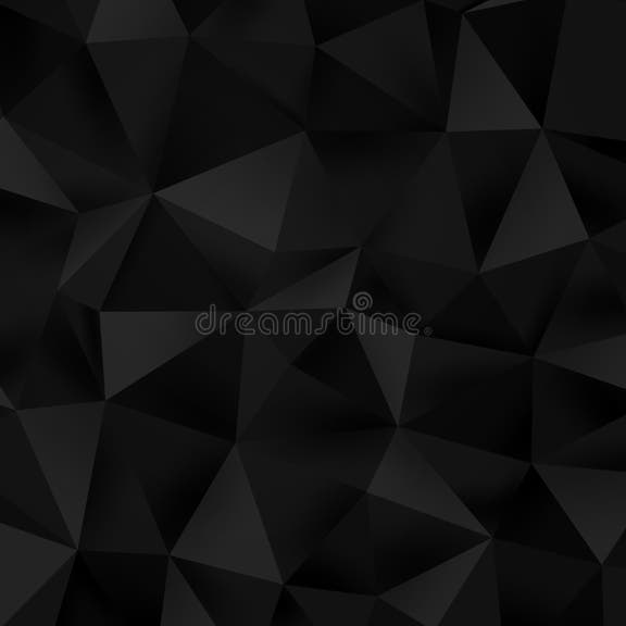 Low Poly Triangle Black Texture Background Stock Illustrations – 16,323 ...