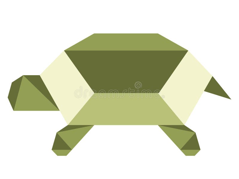 Turtle, Low Poly ,on White Background Stock Vector - Illustration of ...