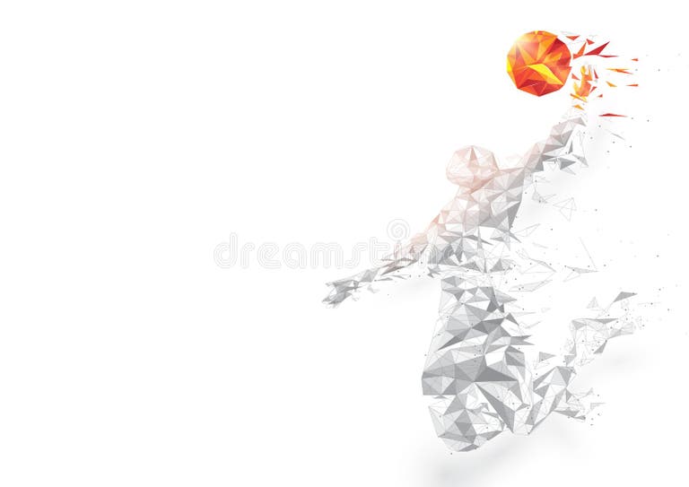 Wireframe Basketball Player Black White Stock Illustrations – 15 ...