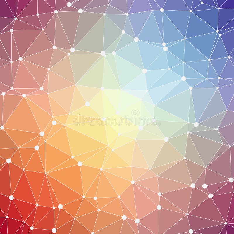 Abstract Low Polygon Gradient Generative Art Background Illustration ...
