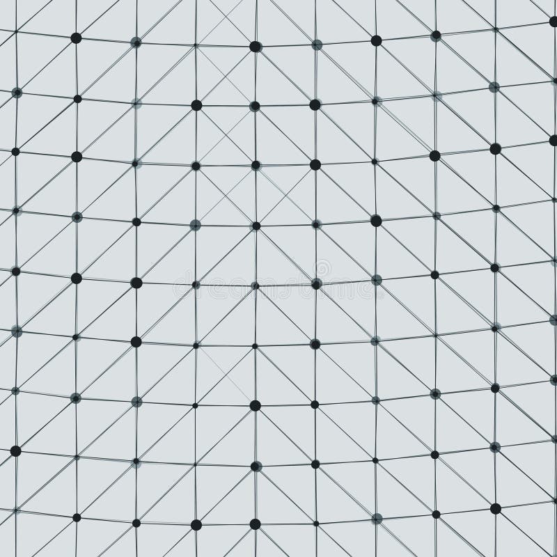 Abstract Low Polygon Mesh Generative Art Background Illustration Stock ...