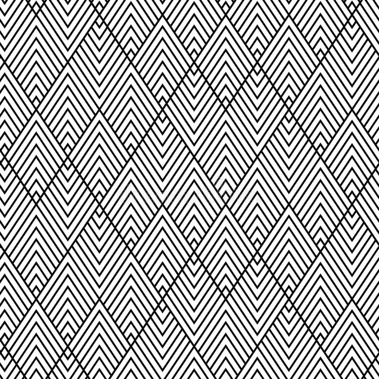 Abstract Lozenges Seamless Pattern. Geometric Repeat with Rhombs Stock ...