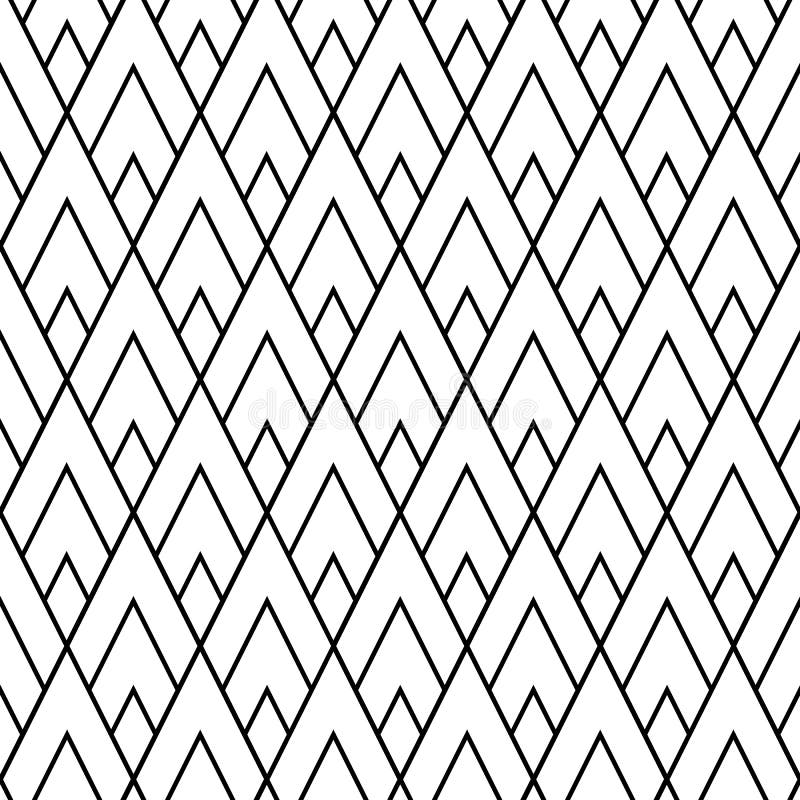 Abstract Lozenges Seamless Pattern. Geometric Repeat with Rhombs Stock ...