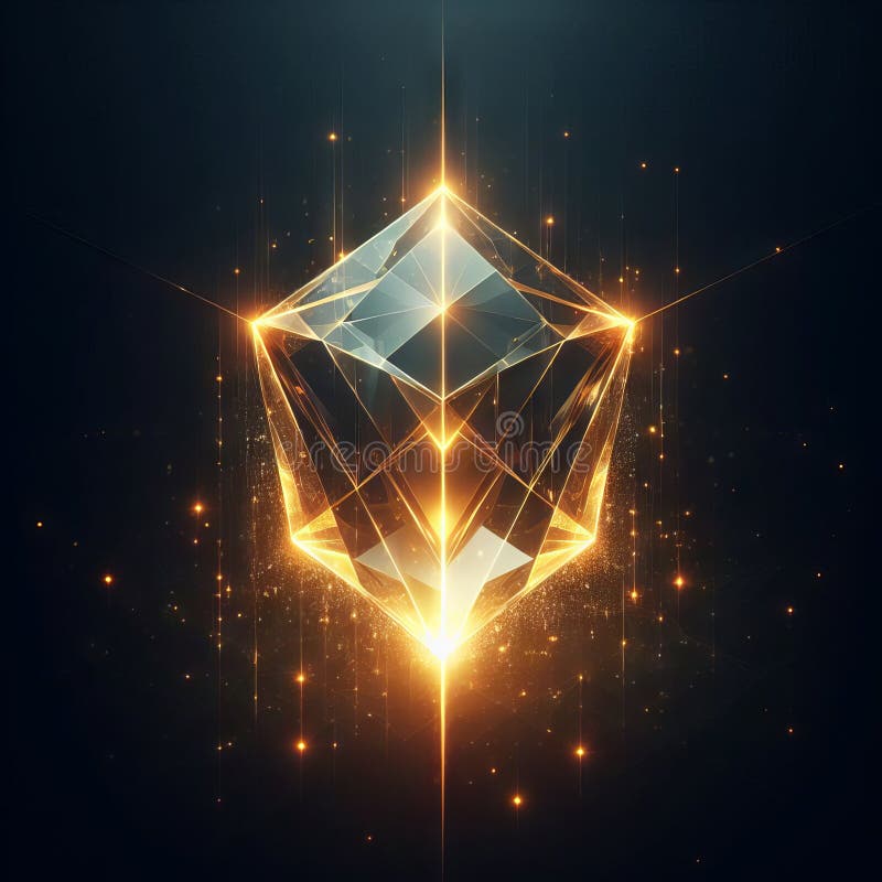 Abstract Luminous Diamond Constellation Stock Photo - Image of rich ...