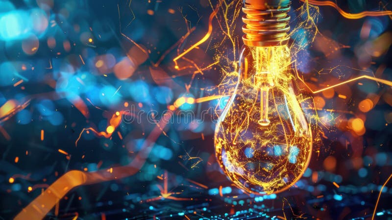 Abstract Luminous Energy Flow with Radiant Light Waves Stock Image ...