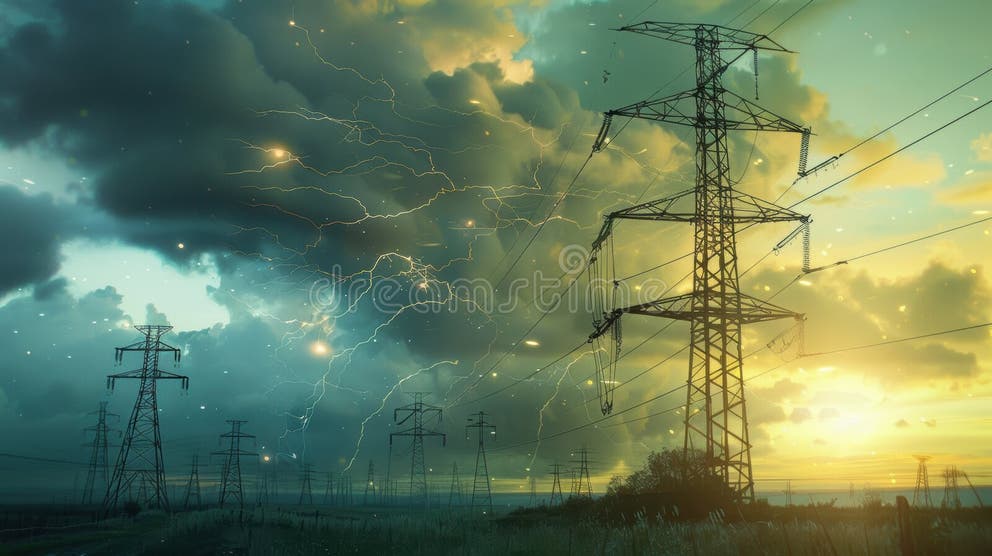 Abstract Luminous Energy Flow with Radiant Light Waves Stock Image ...