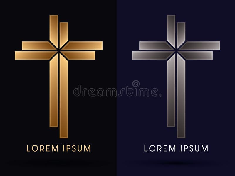 Abstract luxury cross stock vector. Illustration of graphic - 87836792