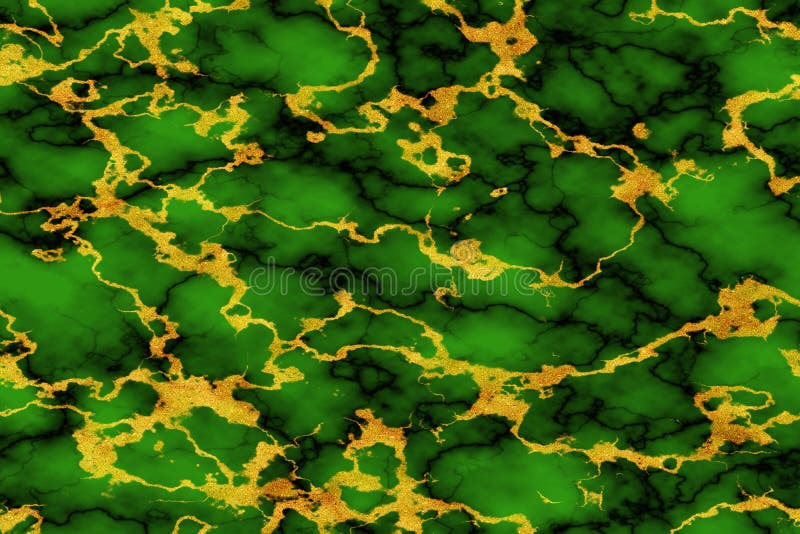 Abstract Luxury Emerald Granite Marble Gold Line Mineral Layer Texture ...