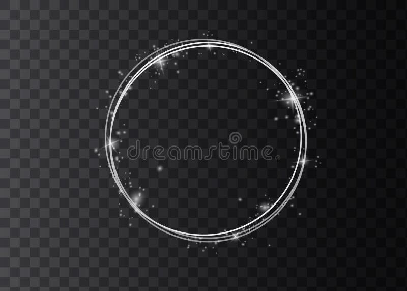 Abstract Luxury Golden Ring. Vector Light Circles and Spark Light ...
