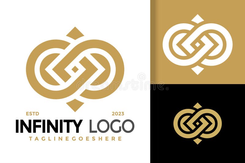 Abstract Luxury Infinity Logo Vector Icon Illustration Stock Vector ...