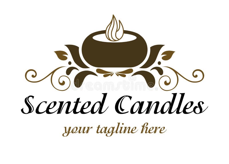 Abstract Luxury Logo for Scented Candles. Aromatherapy Sign Stock ...