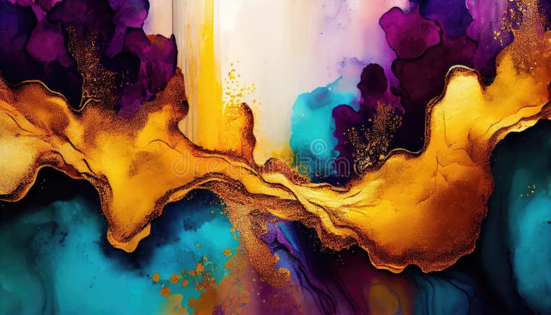 Abstract Luxury Marble Texture in Deep Colours, Generated Ai Stock ...