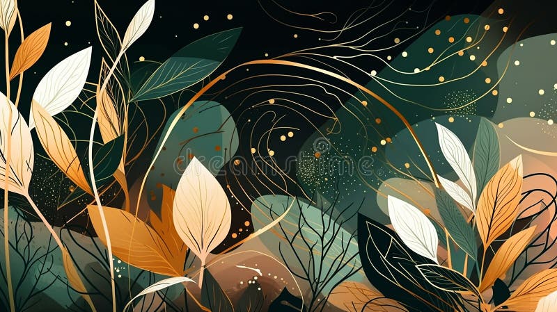 Abstract Luxury Minimal Style Floral Pattern for Background Generative ...