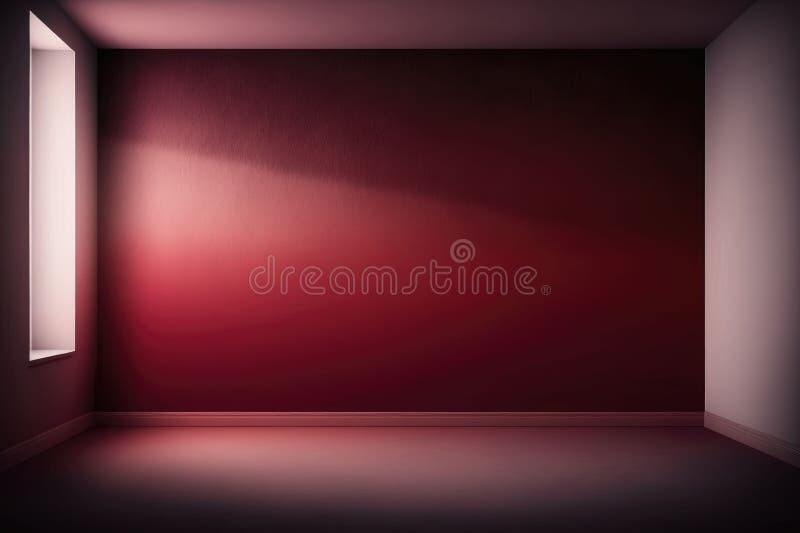 Abstract Luxury Red Gradient Wall and Empty Studio Room Background ...