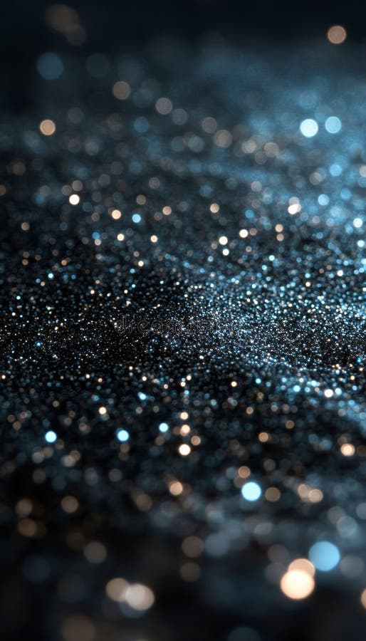 Abstract Luxury Swirling Silver Background with Silver Particles Bokeh ...