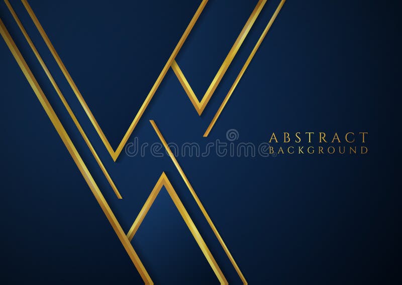 Abstract Luxury Gold Metallic and Black Overlap Layer Design with Space ...