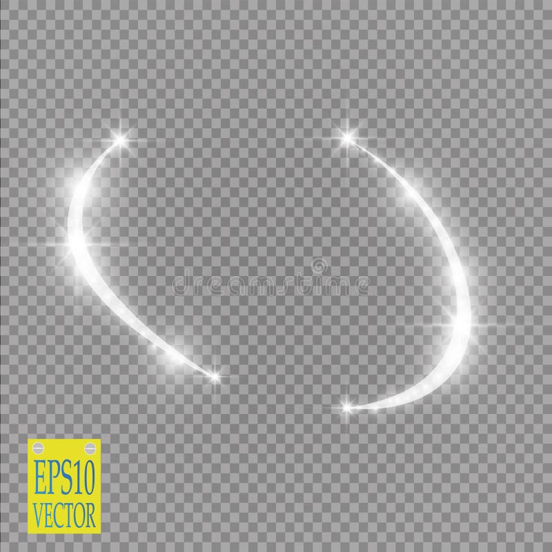 Abstract Luxury Vector Light Flare Semicircle and Spark Light Effect ...