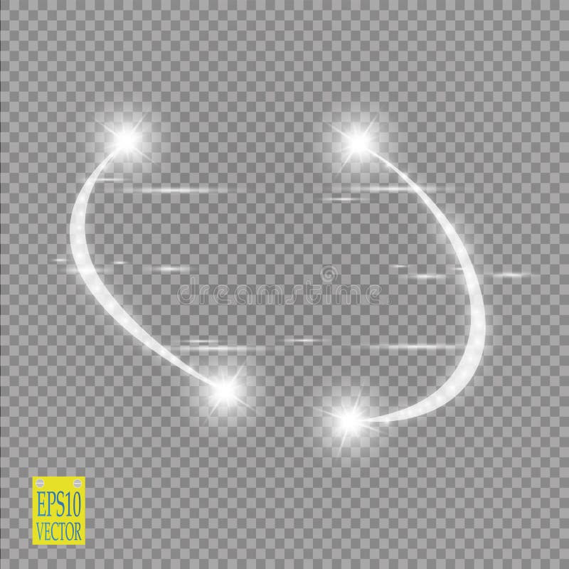 Abstract Luxury Vector Light Flare Semicircle and Spark Light Effect ...