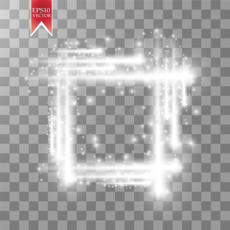 Abstract Luxury White Vector Light Flare Spark Light Effect. Sparkling ...