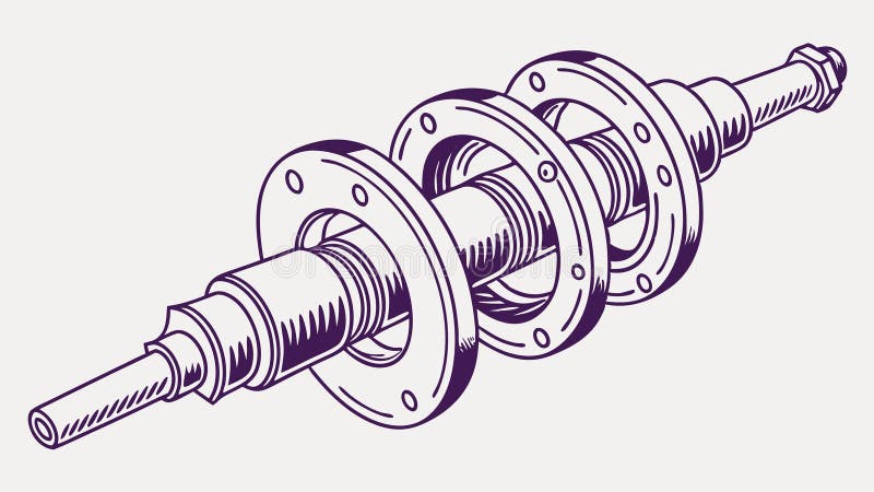 Abstract Machine Component, Industrial Design, Vector Design Generative ...
