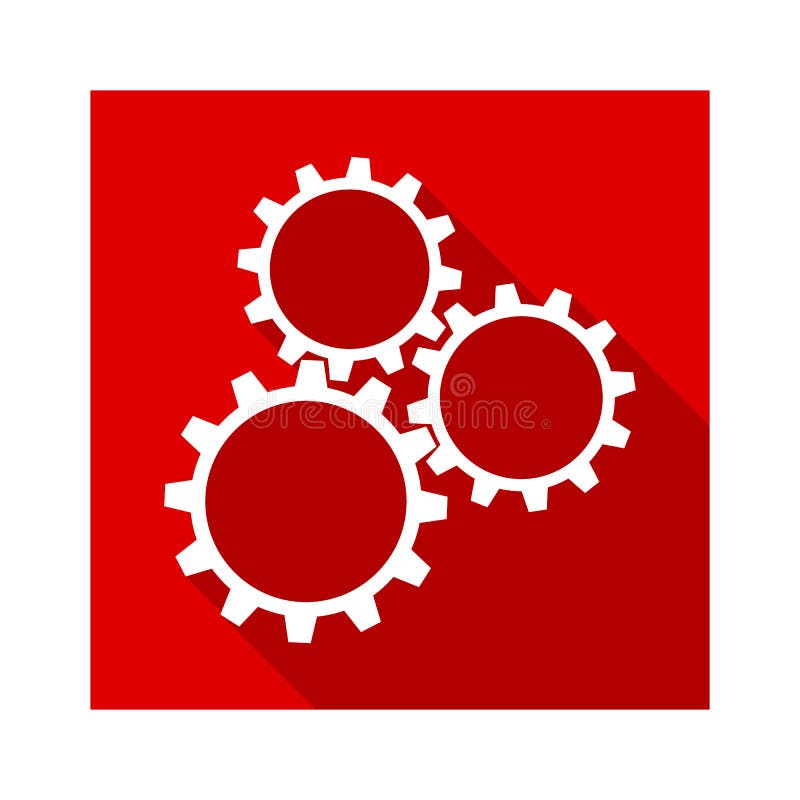 Abstract Machine Flat Design Icon Stock Vector - Illustration of ...