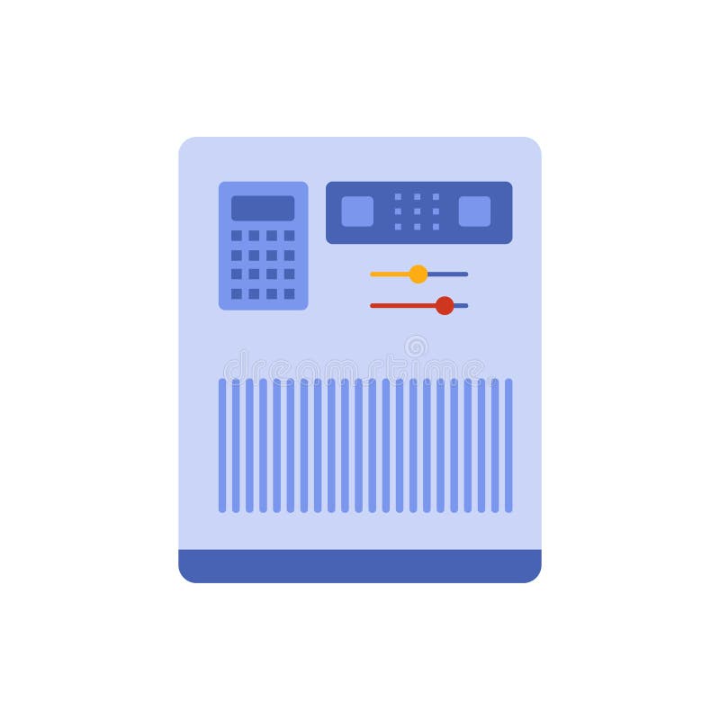 Abstract Machine, Lab Creative Equipment with Sliders and Buttons on ...