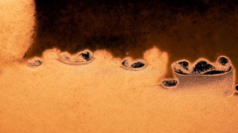 Abstract Macro Background of Golden Sandy Particles Floating Around ...