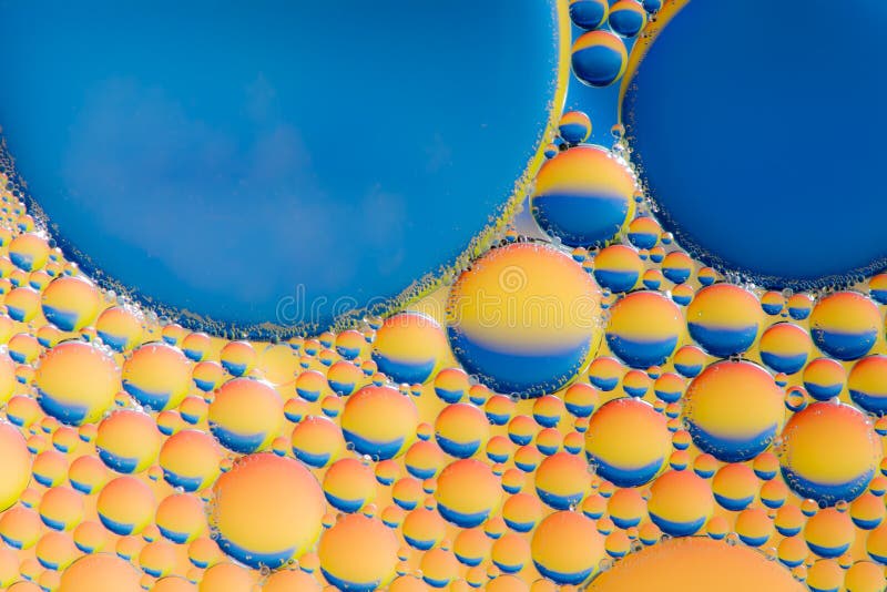 Abstract Macro Background with Oil Drops Stock Photo - Image of small ...