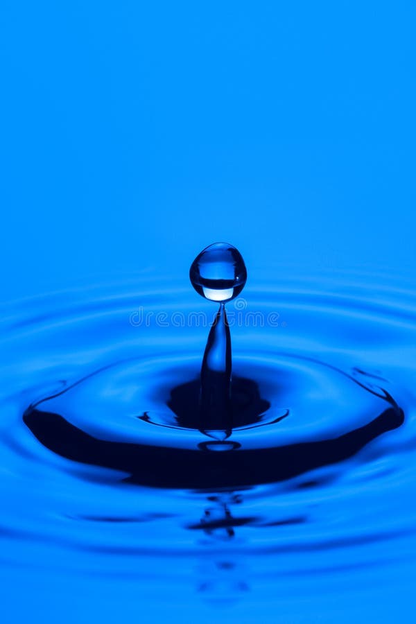 Abstract Macro Closeup Shot Multiple Round Water Droplet Falling ...