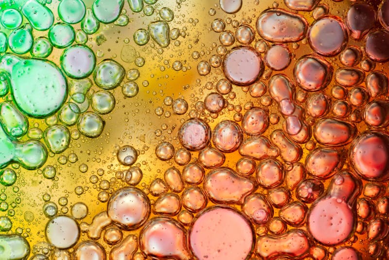 Abstract Macro Oil Bubbles stock image. Image of abstract - 208340065