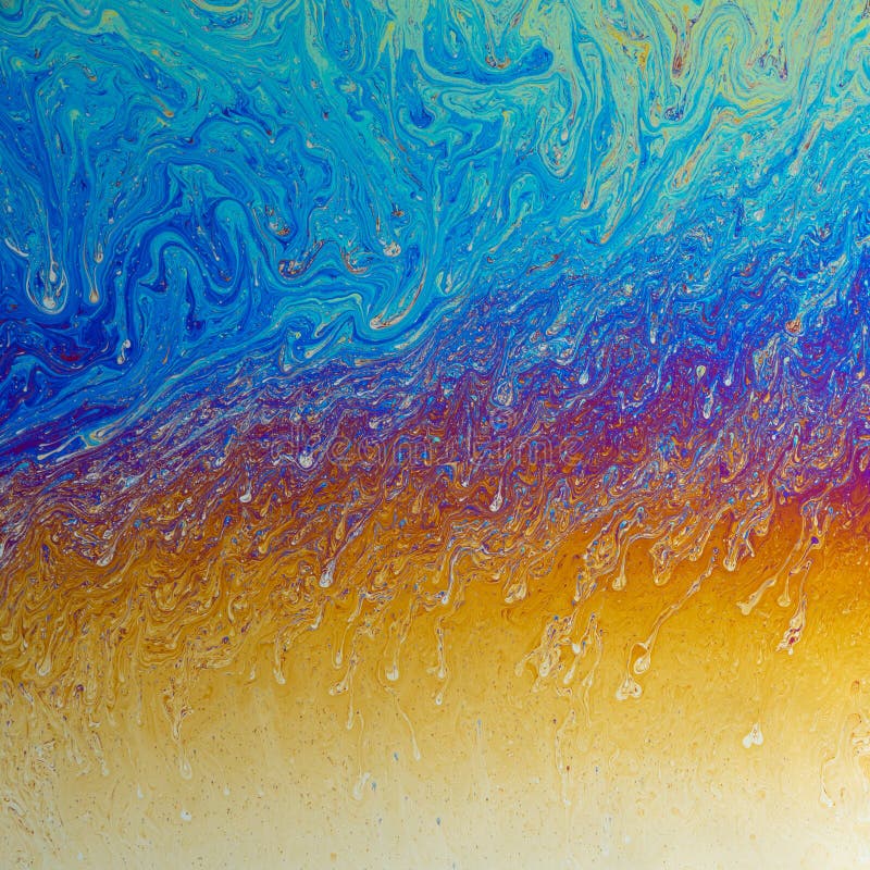 Abstract Macro Soap Bubble Film Solution Background Stock Photo - Image ...