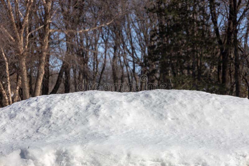 Abstract Macro Surface Texture Background of a White Snow Pile Stock ...