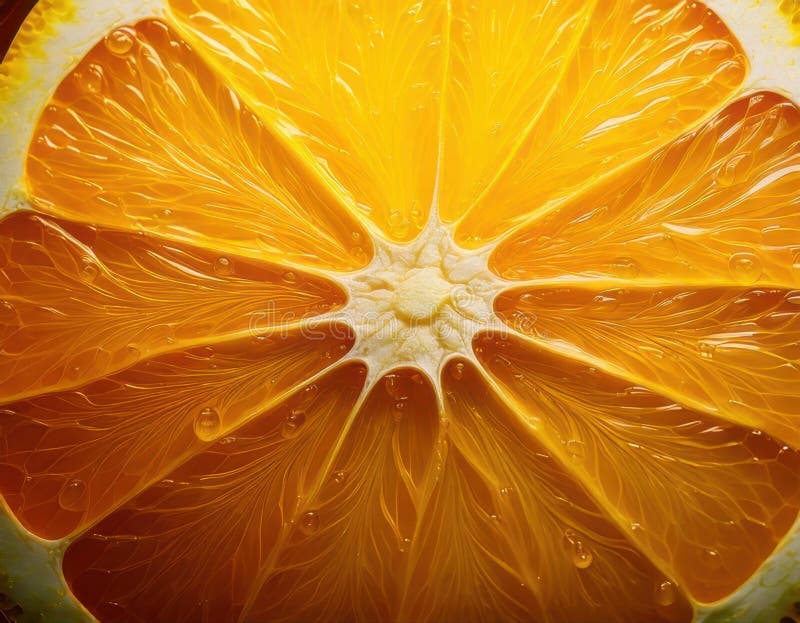 An Abstract Macro View of Citrus Flavor and Structure Stock ...