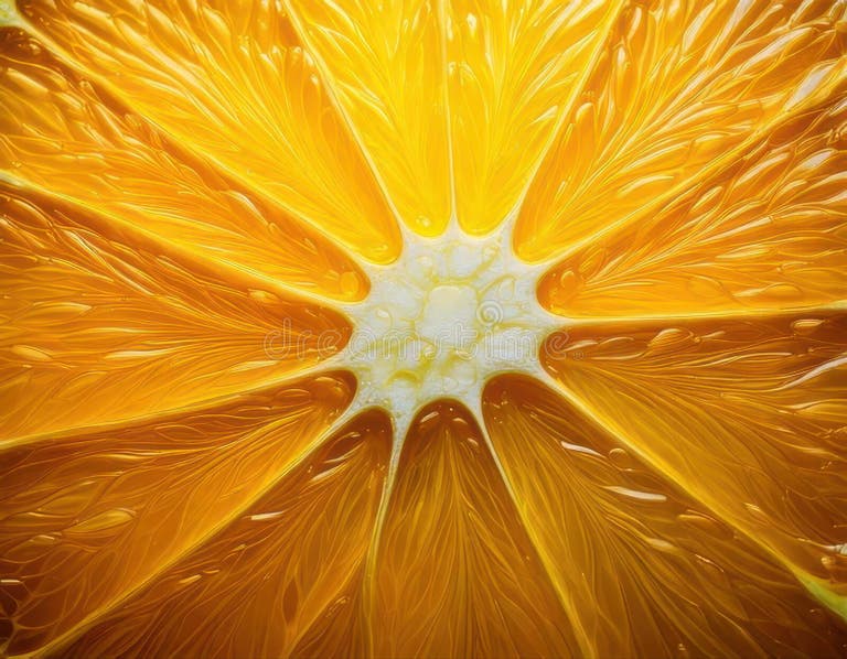 An Abstract Macro View of Citrus Flavor and Structure Stock ...