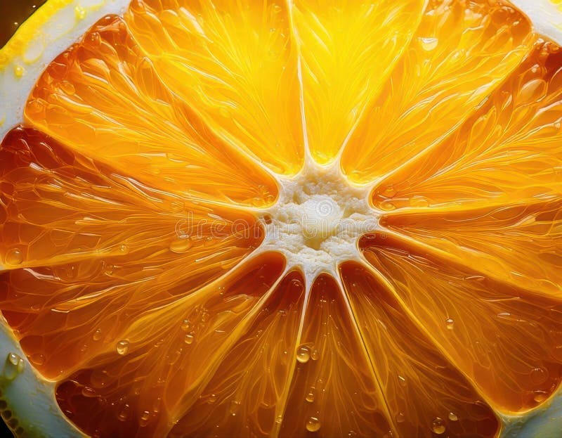 An Abstract Macro View of Citrus Flavor and Structure Stock ...