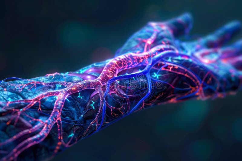 Abstract Macro View of Vascular Leaf Structure. Stock Photo - Image of ...