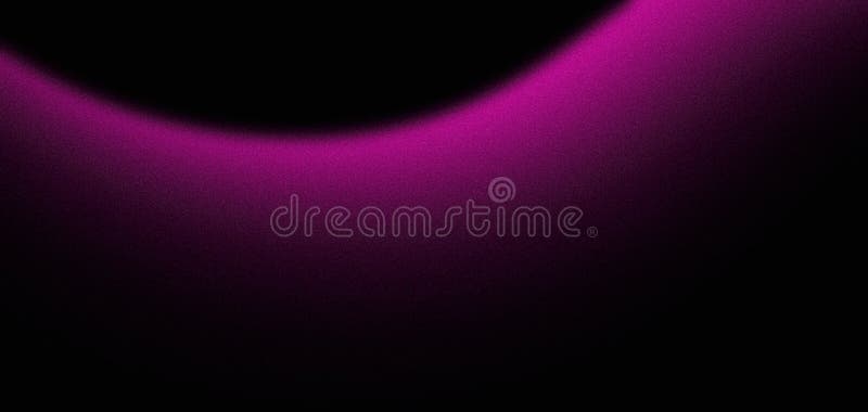 Abstract Magenta Pink Glowing Color Flow Wave on Black Noise Texture ...