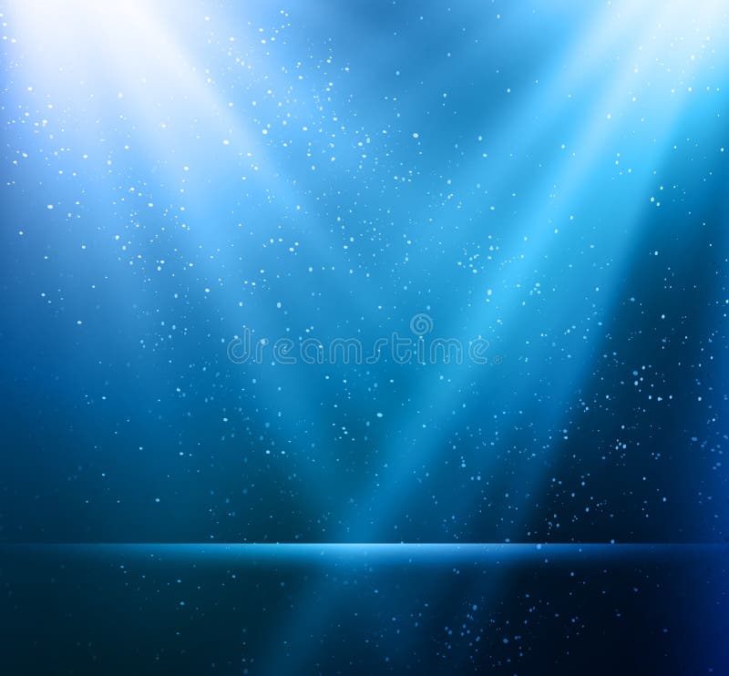 Blue Christmas Magic Abstract Glitter Background Stock Vector ...
