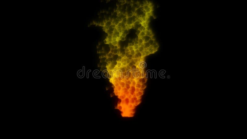 Abstract Magic Fire on Black Background Stock Illustration ...